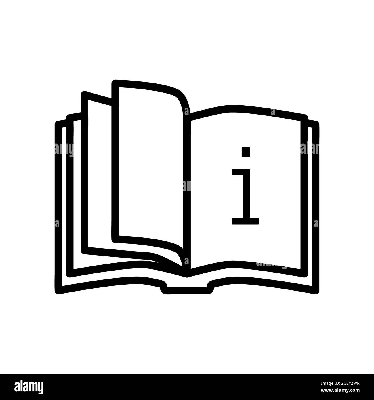 Icône informations. Pictogramme plat pour toile. Trait. Symbole de ...