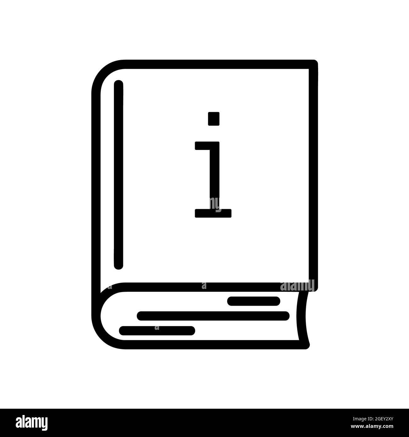 Icône informations. Pictogramme plat pour toile. Trait. Symbole de ...