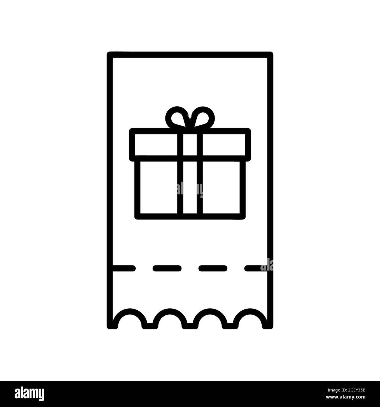 Icône de bon de réduction. Pictogramme plat pour toile. Trait. Symbole ...