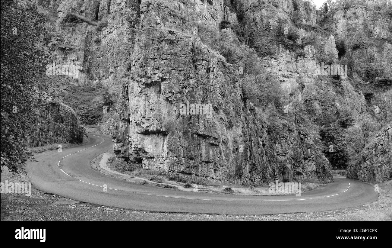 Route des gorges du cheddar Banque de photographies et d’images à haute ...