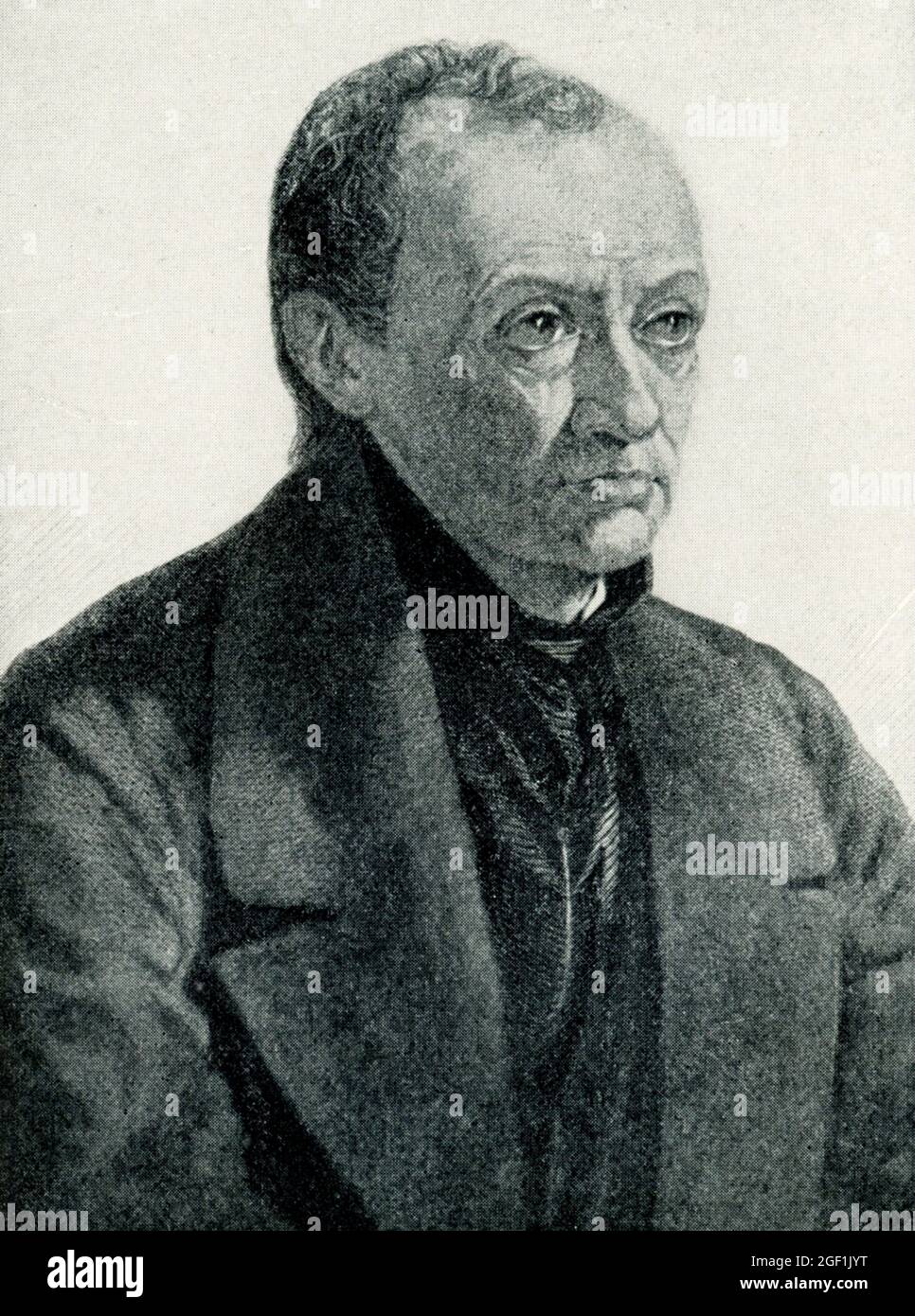 Cette illustration de 1899 montre: “Auguste Comte.” Auguste Comte (1798 ...