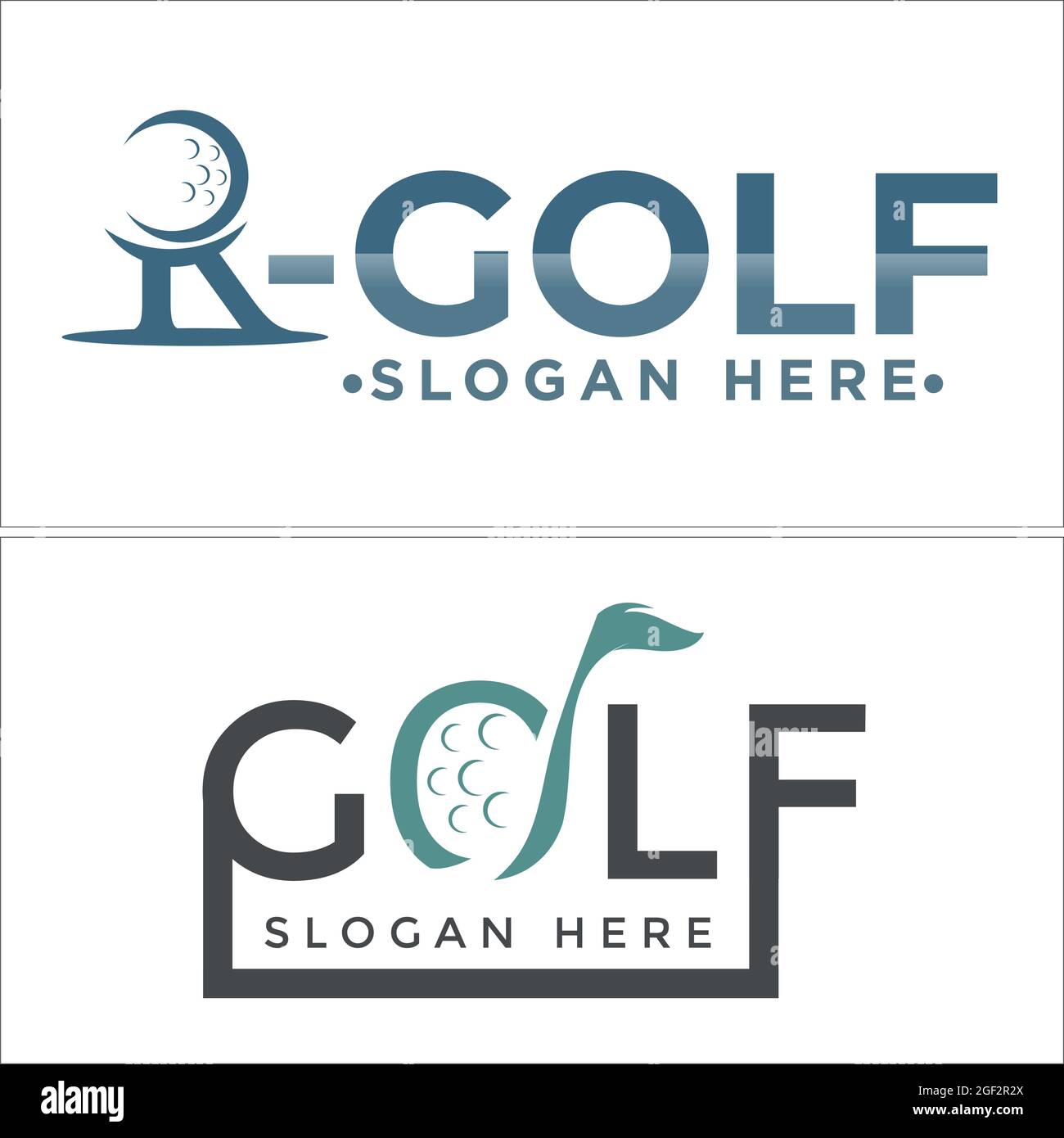 Logo de golf Banque d'images vectorielles - Alamy