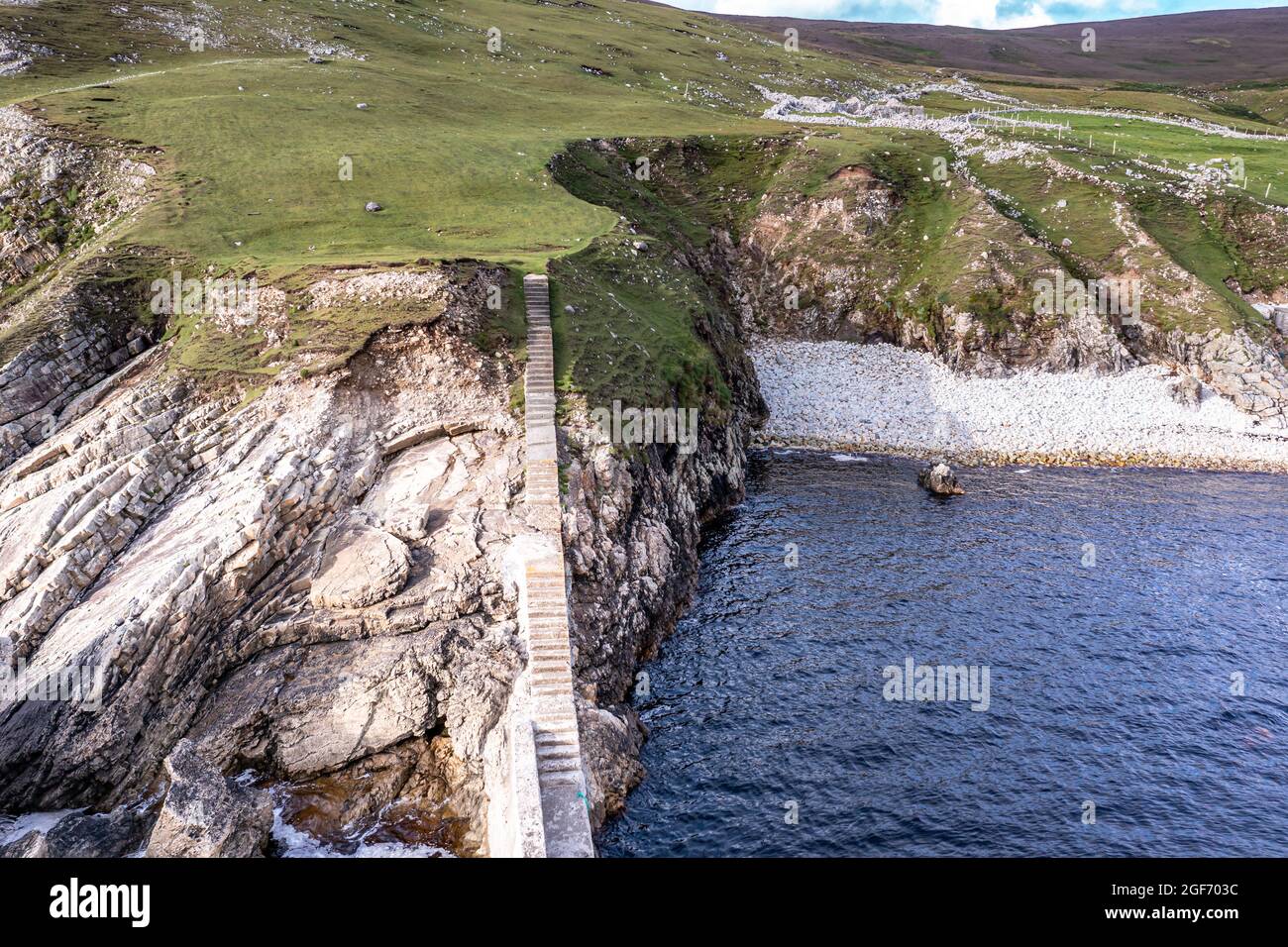 L'impressionnante côte à Port entre Ardara et Greeneville dans le comté ...