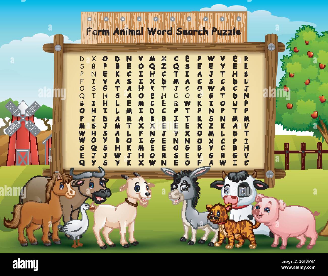 Crossword puzzles words Banque d'images vectorielles - Alamy
