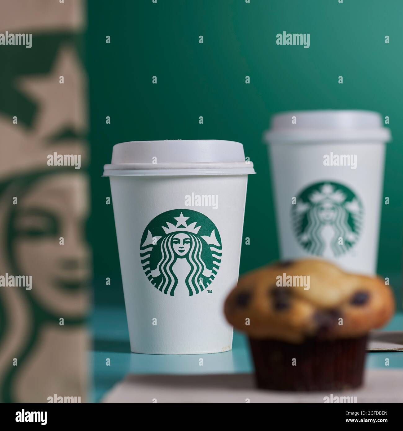 Starbucks coffee shop logo Banque de photographies et d’images à haute ...