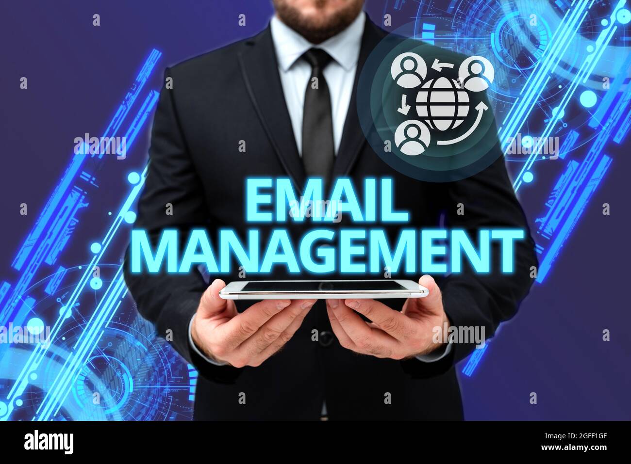 Écriture affichage de texte gestion des e-mails. Idée d'entreprise ...