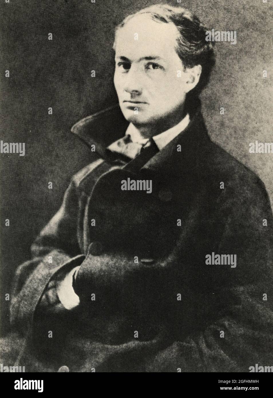 Portrait du poète français Charles Baudelaire, années 1900 Photo Stock ...