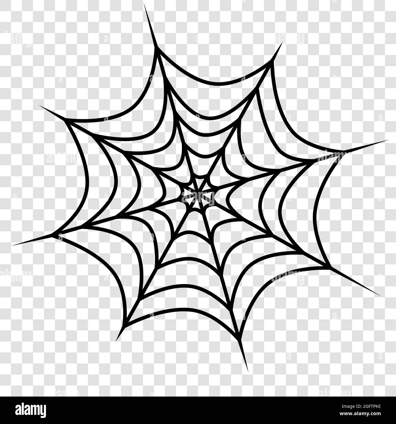 Toile d'araignée vectorielle isolée sur fond transparent Image ...