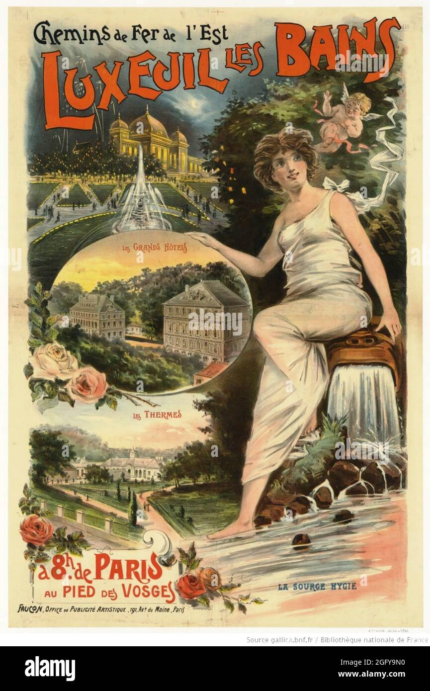 Affiche de voyage vintage des années 1900 Banque de photographies et d’images à haute résolution ...
