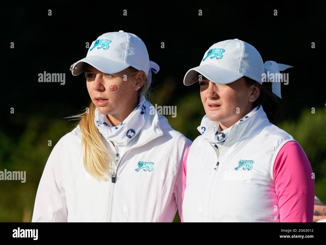 Équipe GB&I's Charlotte Heath et Annabell Fuller pendant la coupe ...