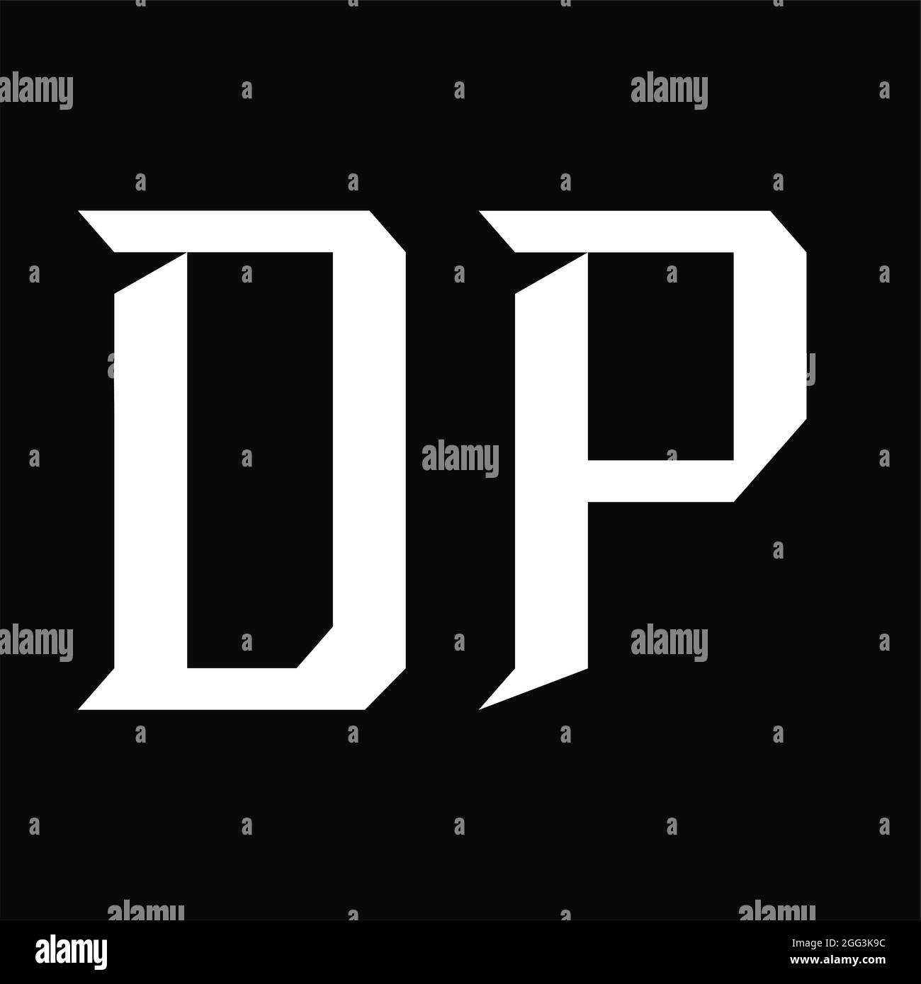 Logo dp initial Banque d'images vectorielles - Alamy