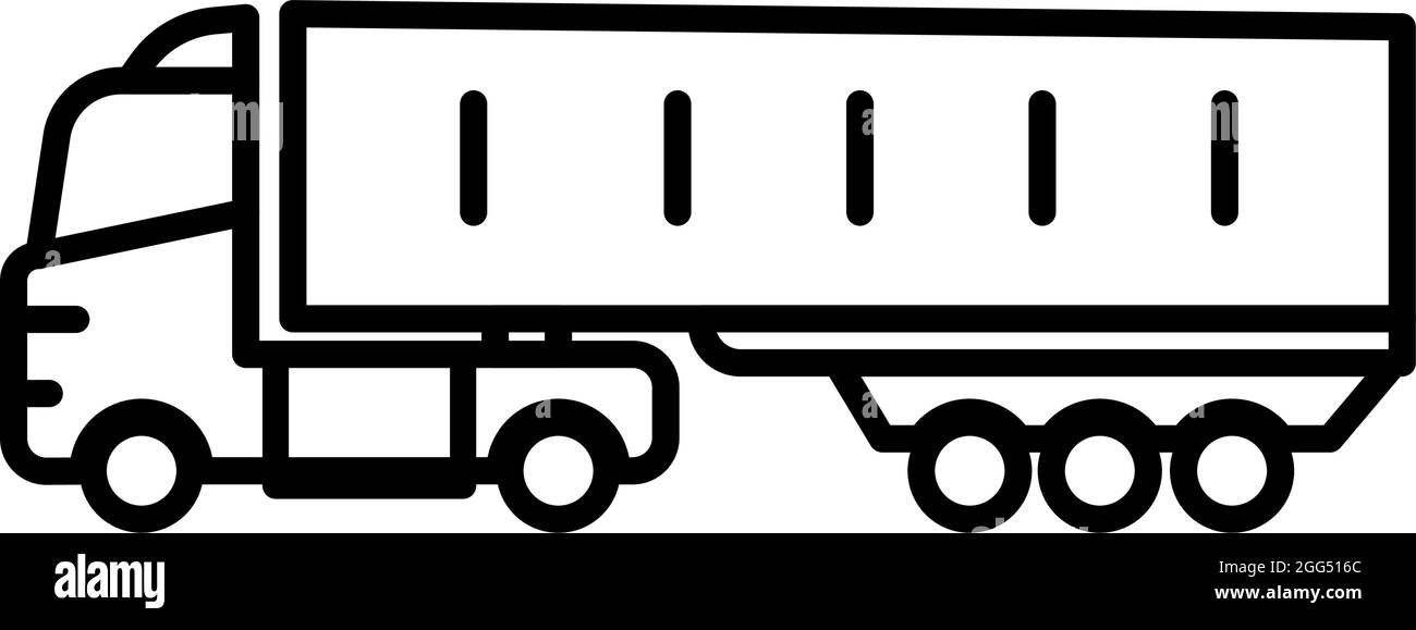 Cabover truck Banque d'images vectorielles - Alamy