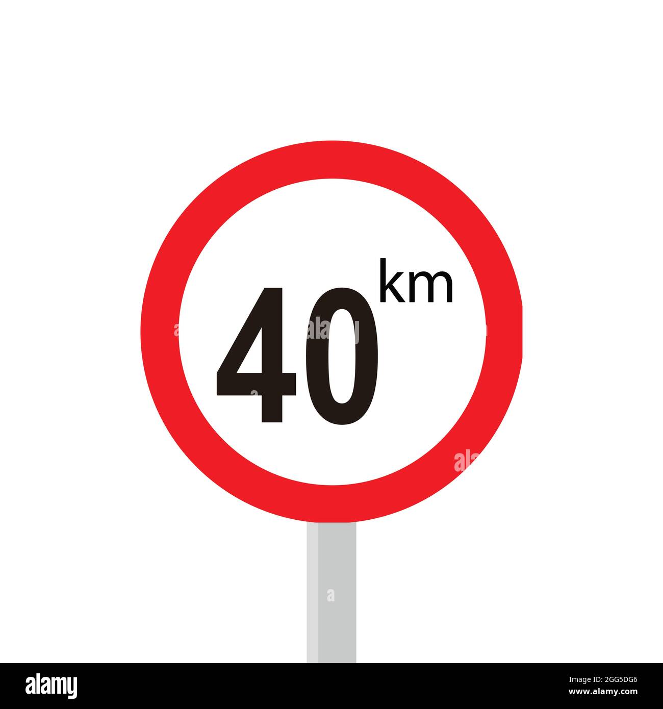 Panneaux De Signalisation Vitesse Maximale De 40 Km Ic ne Et Panneau