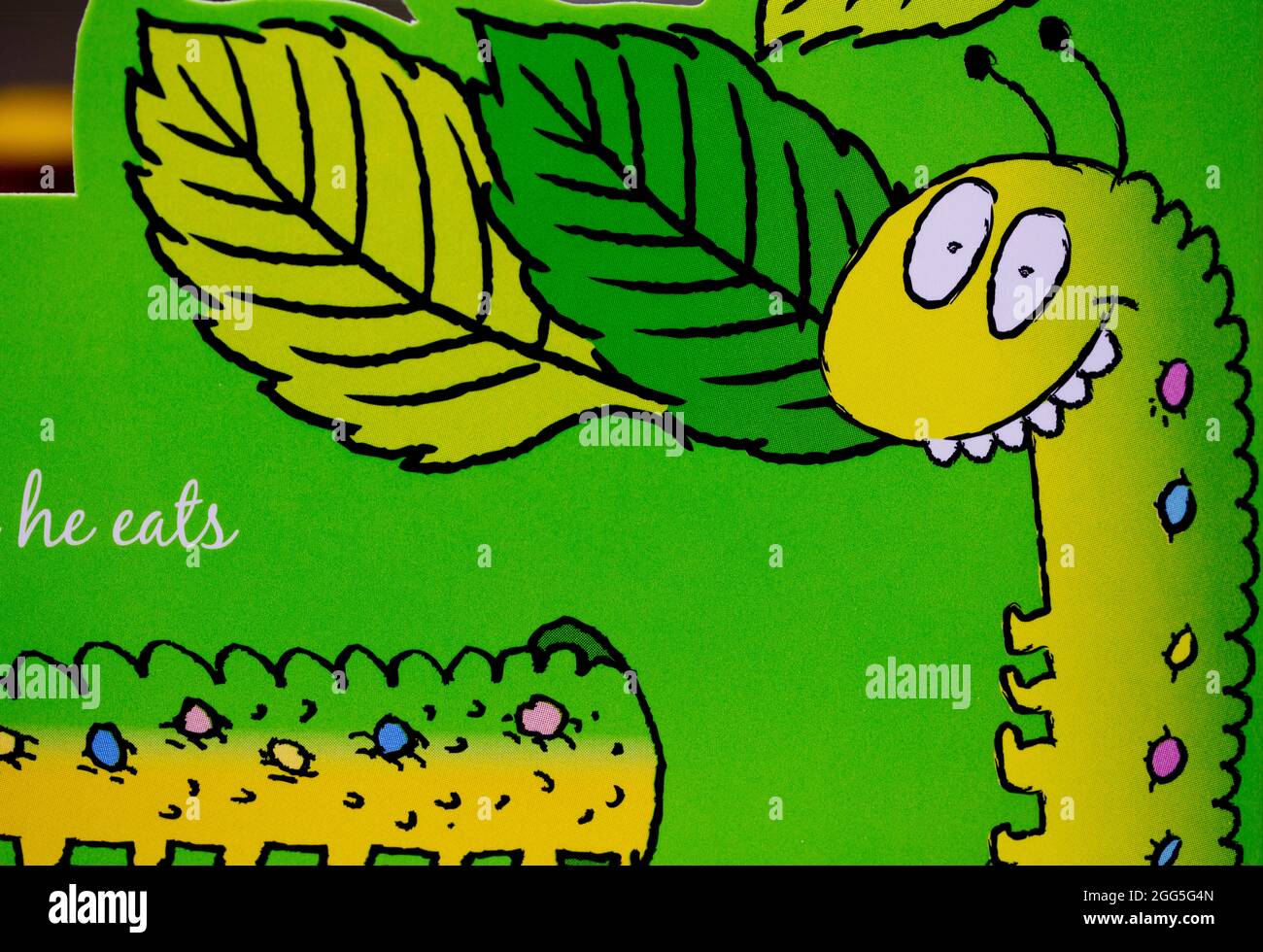 Colin the caterpillar chocolate cake Banque de photographies et d ...