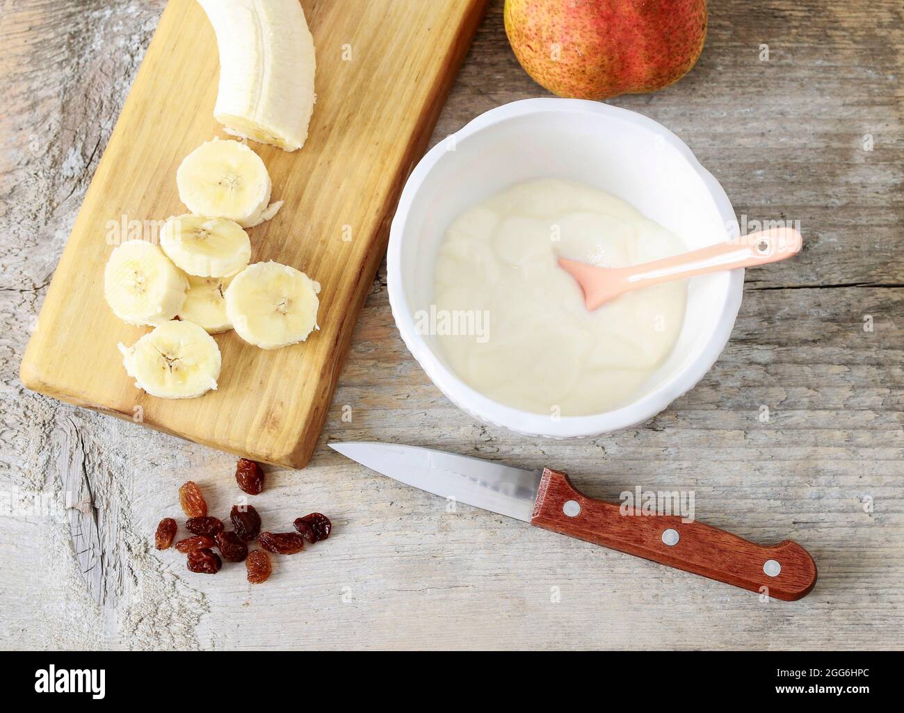 Comment faire un dessert de la couche de banane douce avec du yaourt et ...