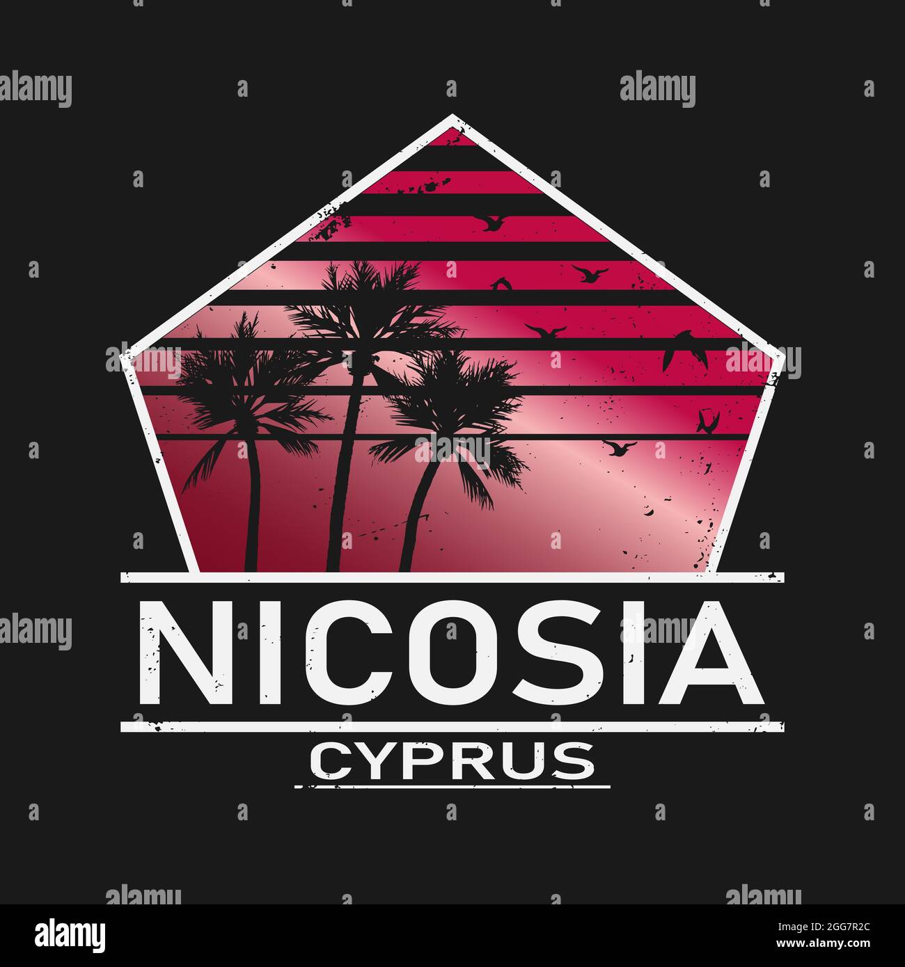 Chypre le logo de la destination de voyage - Vector Travel Company logo ...