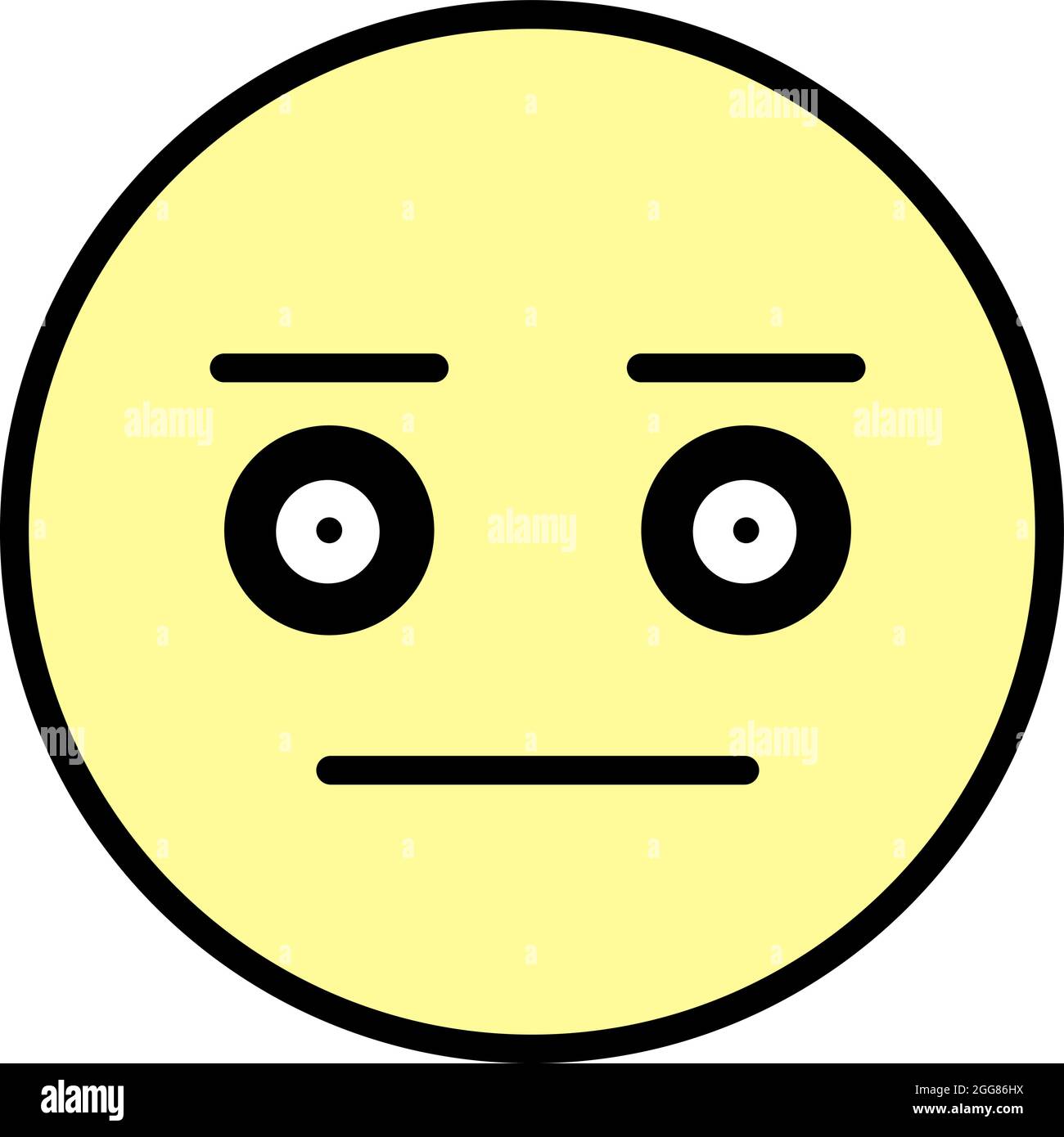 Indifferent emoticon Banque de photographies et d’images à haute ...