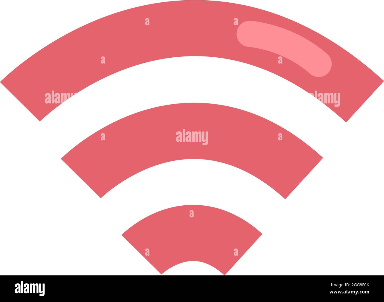 Wifi icon red circle Banque d'images vectorielles - Alamy