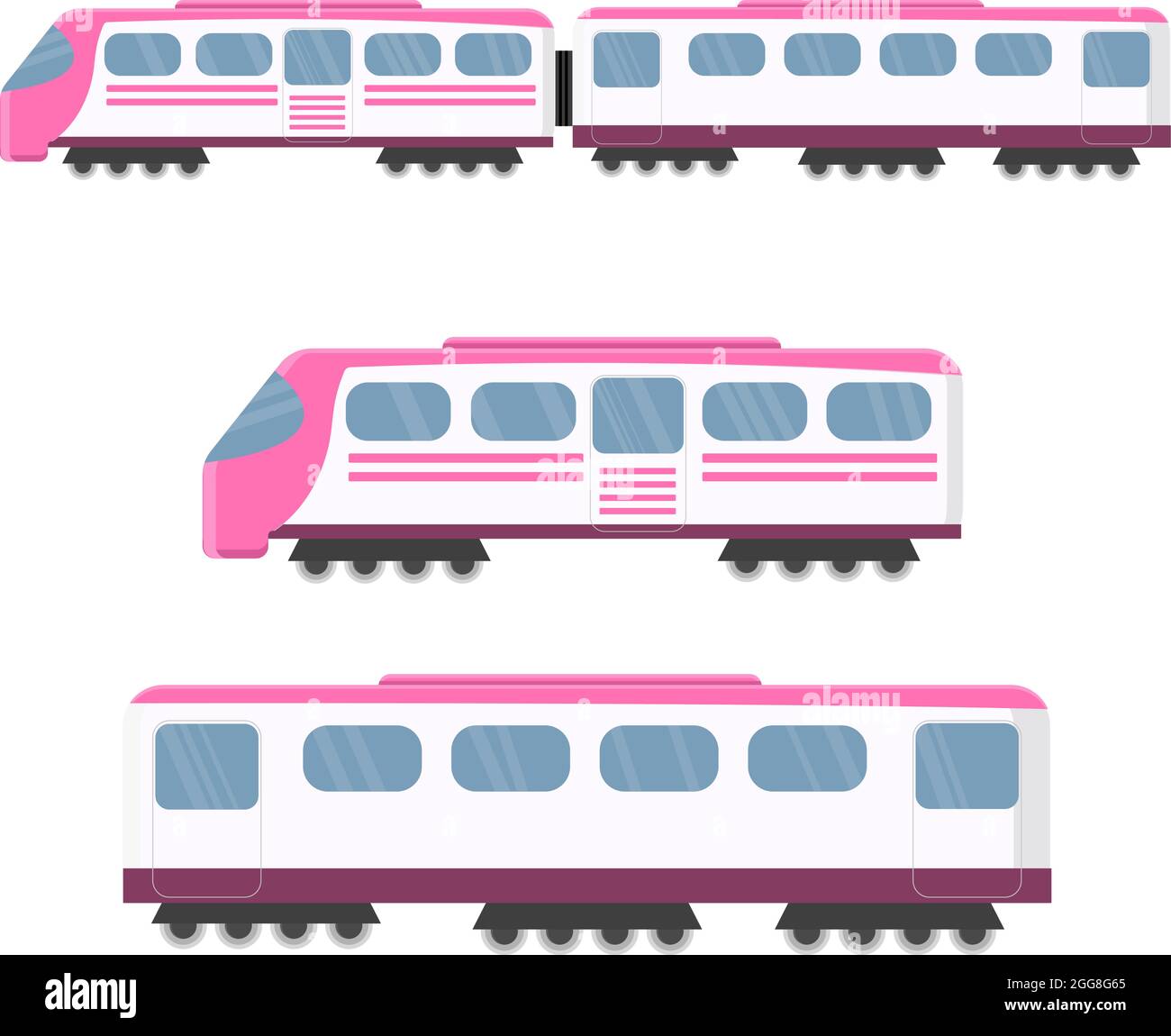 Pink tram Banque d'images vectorielles - Alamy