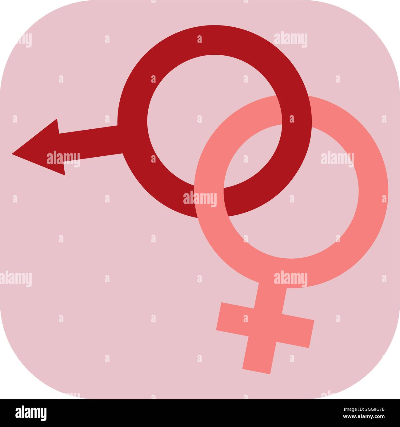 Symboles De Sexe Illustration Vecteur Sur Fond Blanc Image