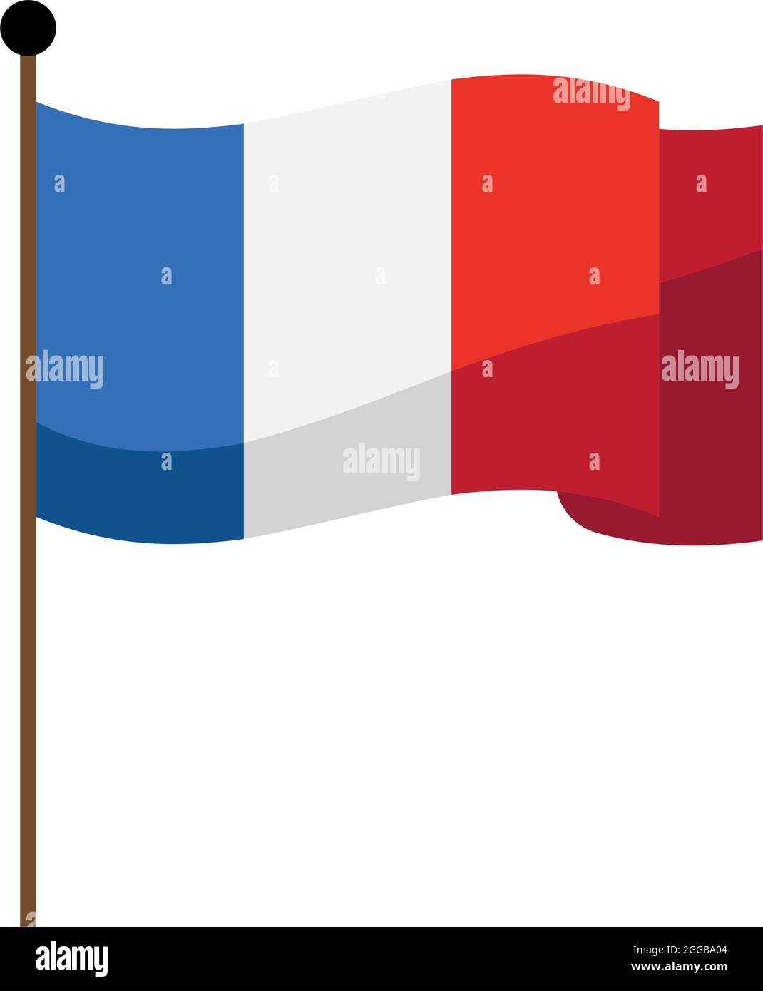 symbole drapeau france icône isolée Image Vectorielle Stock - Alamy