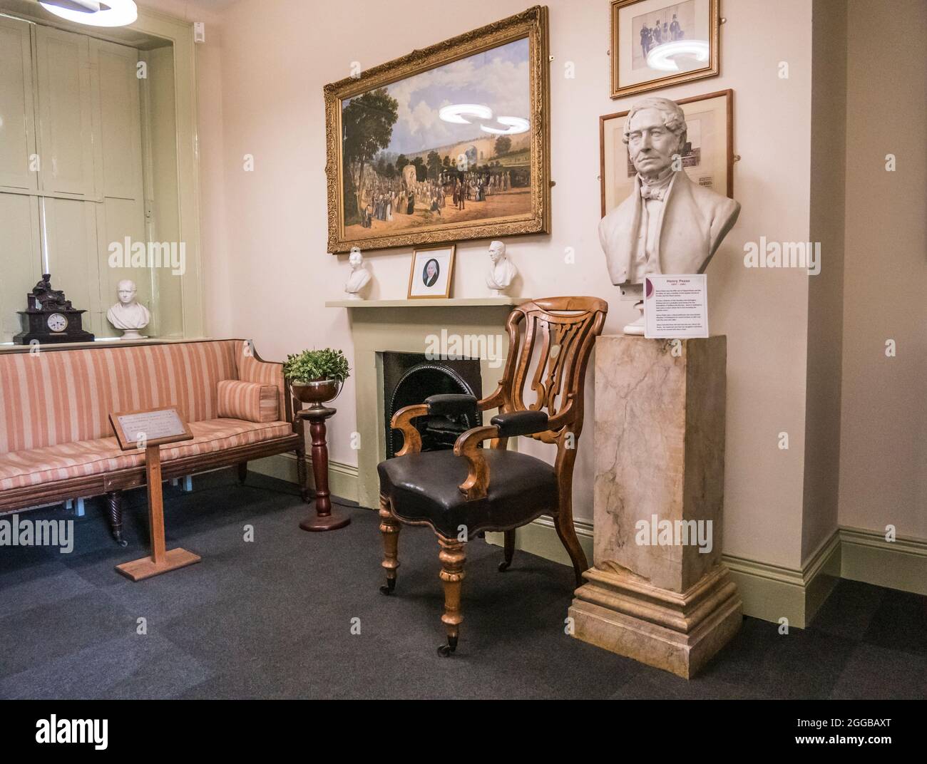 Il s'agit du bureau privé de l'industriel Henry Pease au musée ...