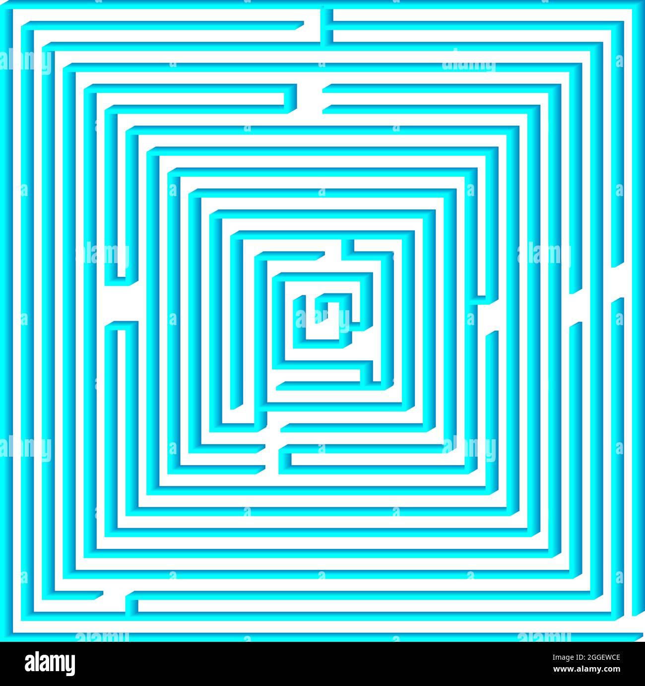 Motif labyrinthe carré Banque d'images vectorielles - Alamy