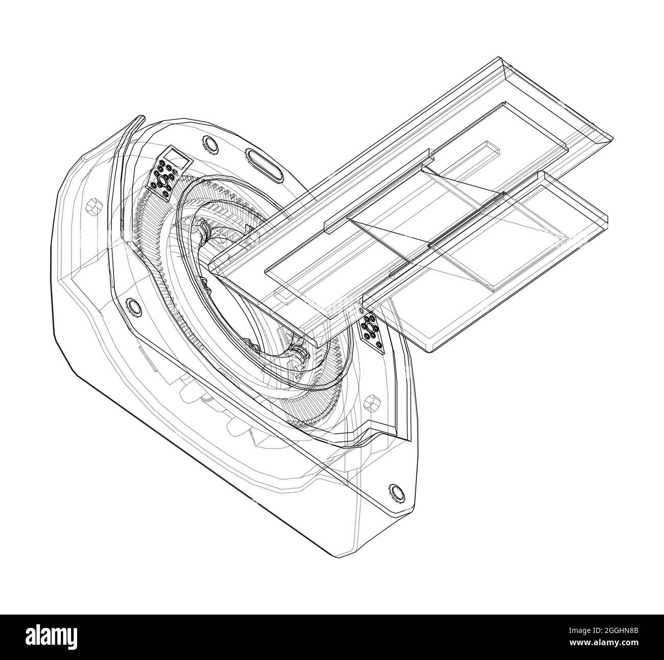 Scanner medical dessin Banque d'images vectorielles - Alamy
