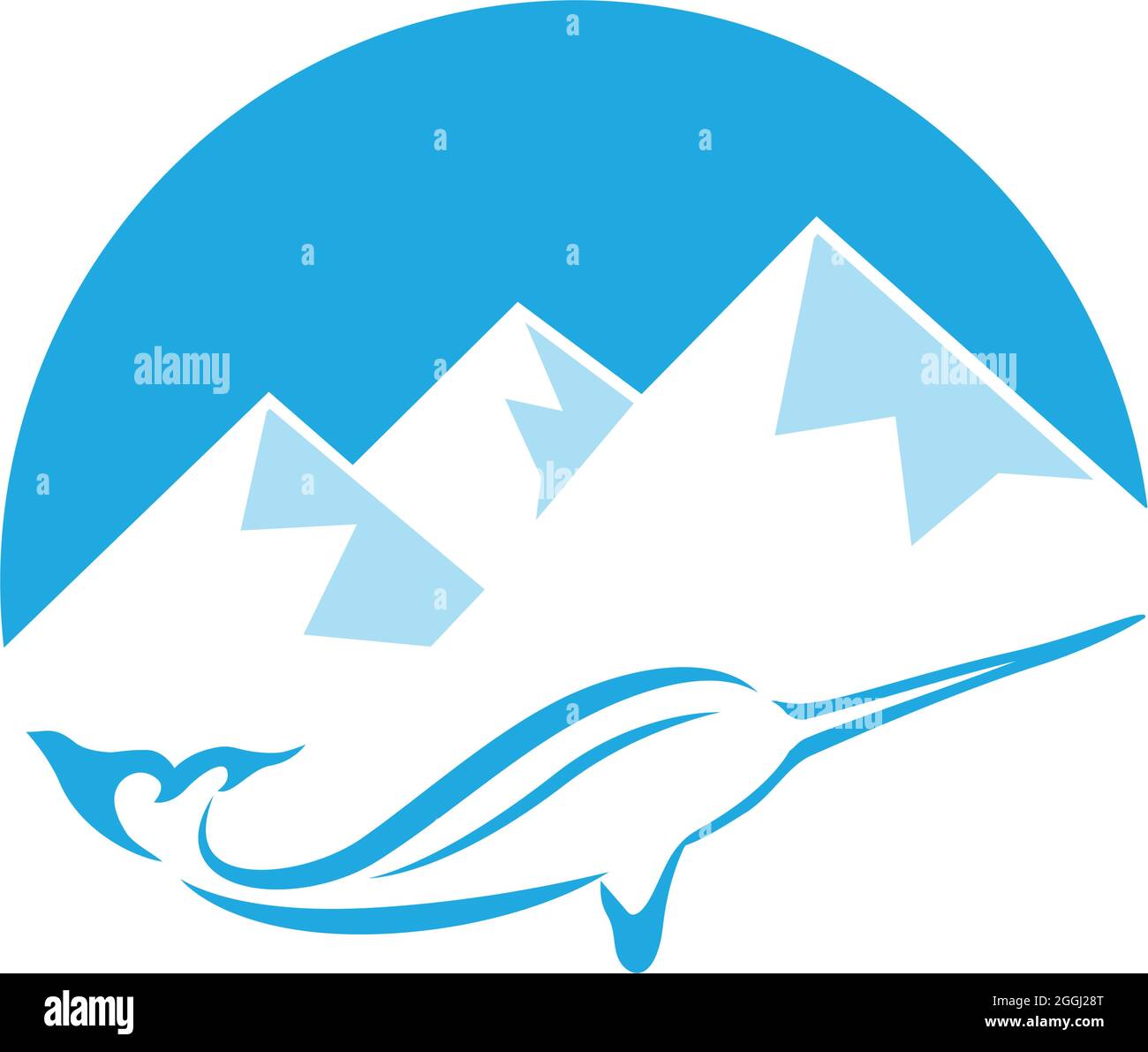 Espadon logo Banque d'images vectorielles - Alamy