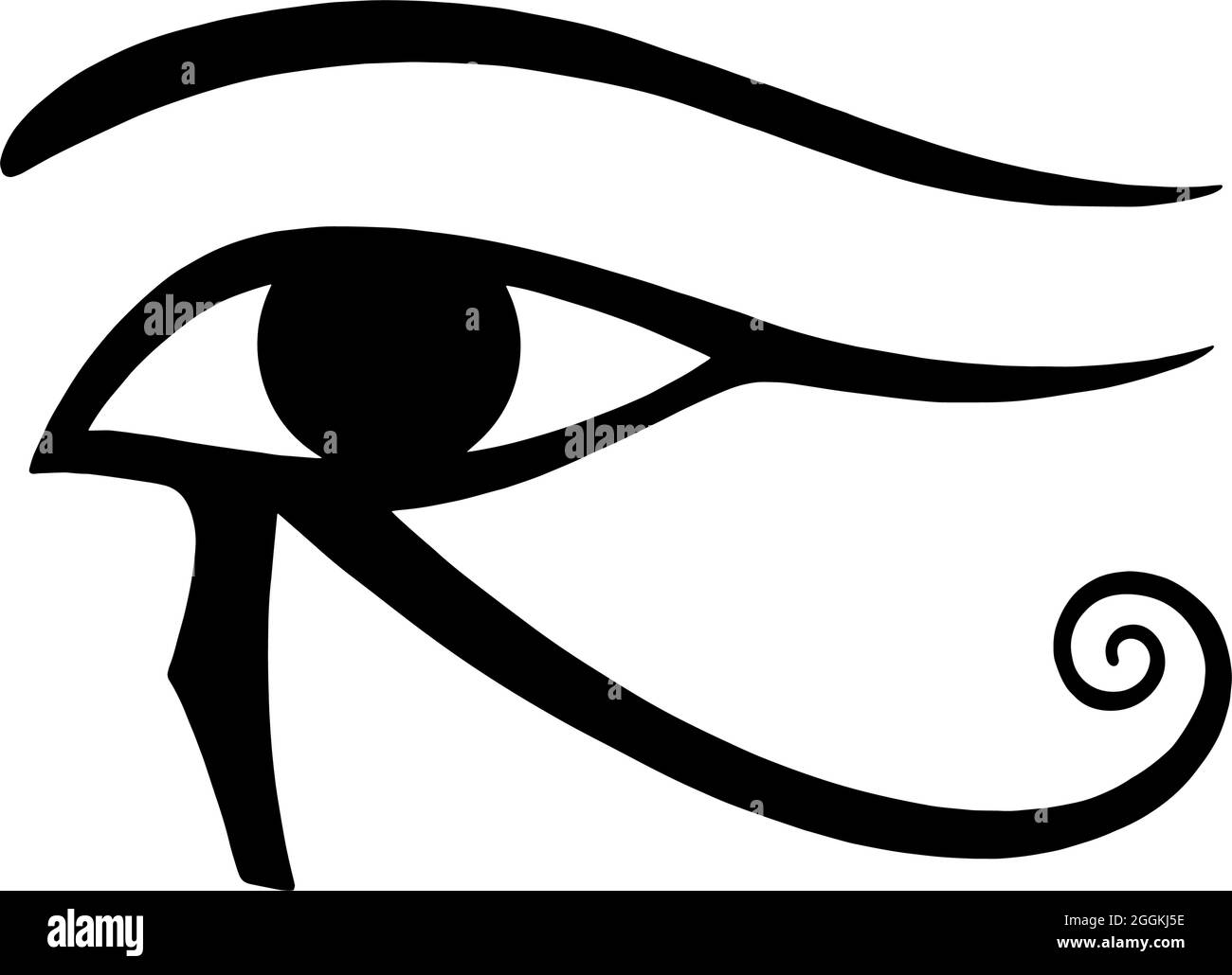 Illustration de l'œil égyptien. Œil de Horus Image Vectorielle Stock ...
