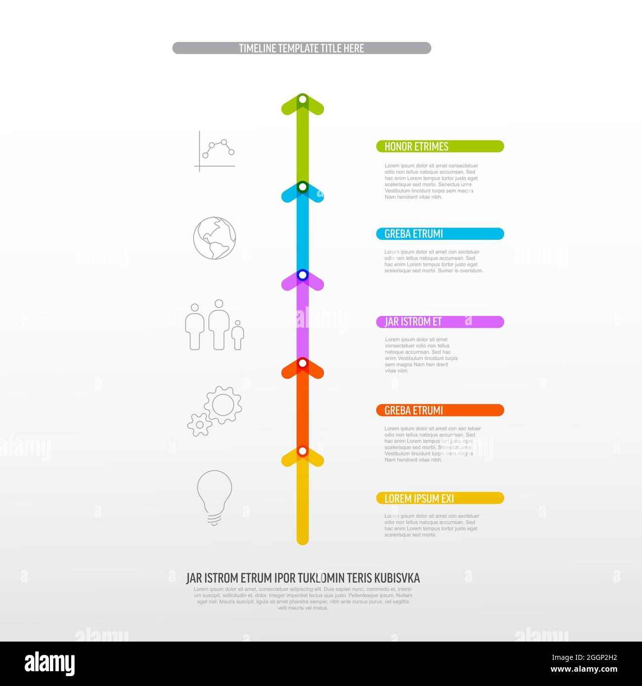 Vecteur vertical Infographic Company Milestones Timeline Template avec ...
