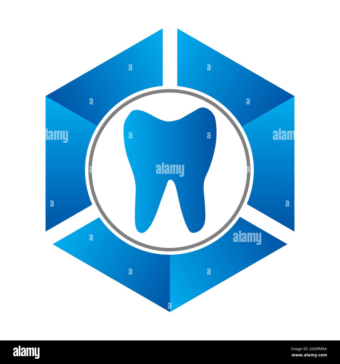 Modèle d'icône de logo dentaire ou dentiste Image Vectorielle Stock - Alamy