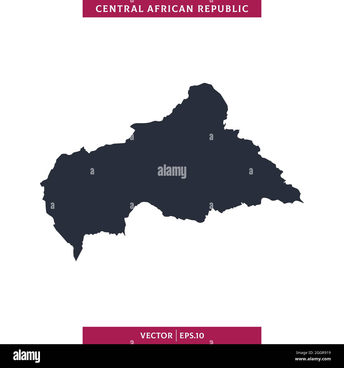 Carte de la république centrafricaine Banque de photographies et d ...