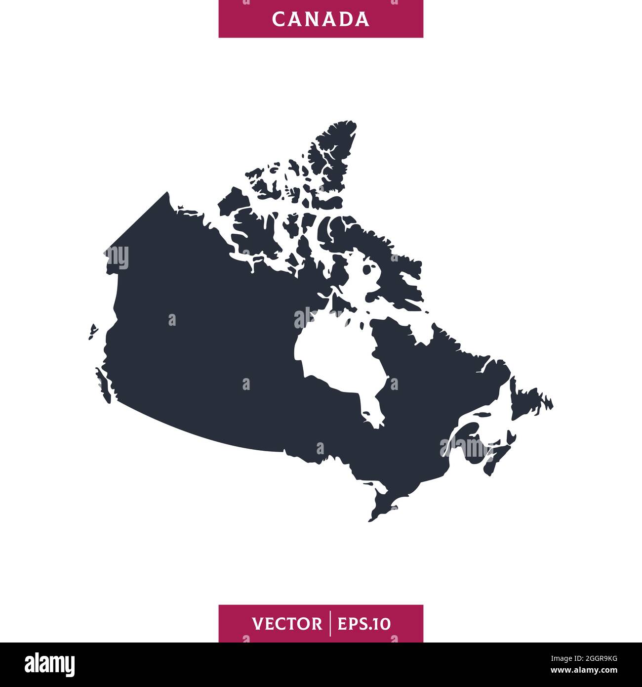 Carte vectorielle du canada Banque d'images vectorielles - Alamy