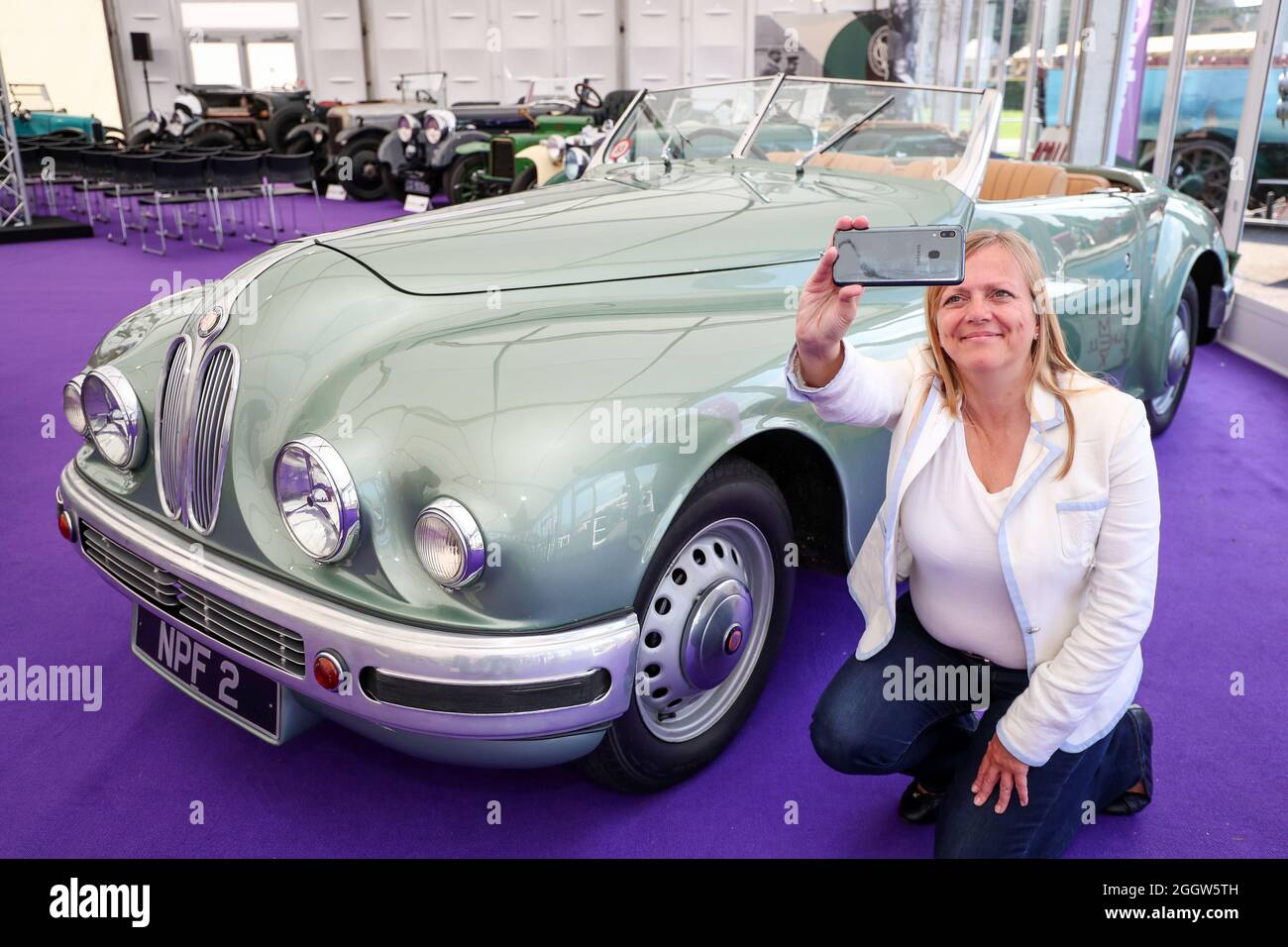 Beaulieu, Hampshire, Royaume-Uni 3 septembre 2021. Lynnie Farrant pose ...