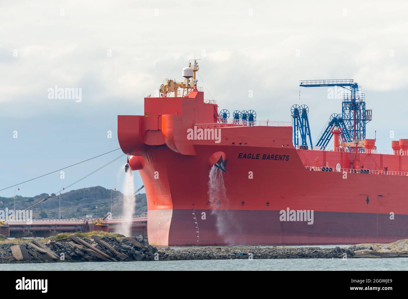 GÖTEBORG, SUÈDE - 28 août 2021: Eagle Barents, est un Tanker de navette ...