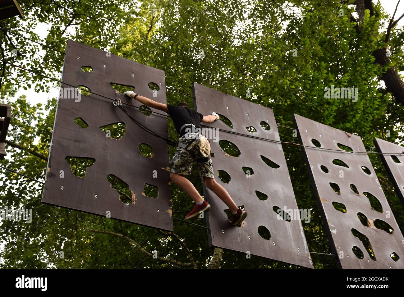 Parcours d'obstacles en bois Banque de photographies et d’images à ...