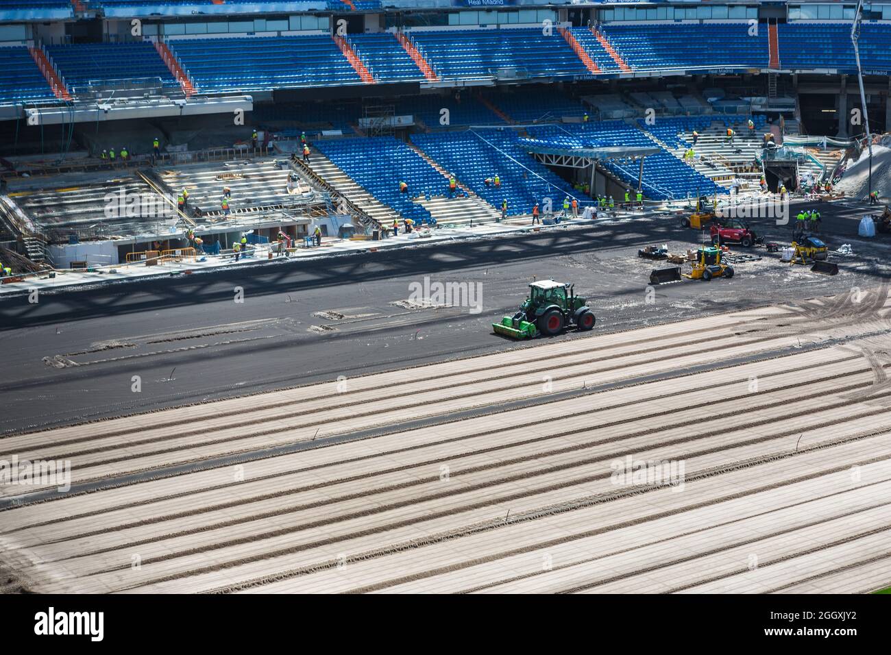 Santiago Bernabeu Stadium Interior Banque d'image et photos - Alamy