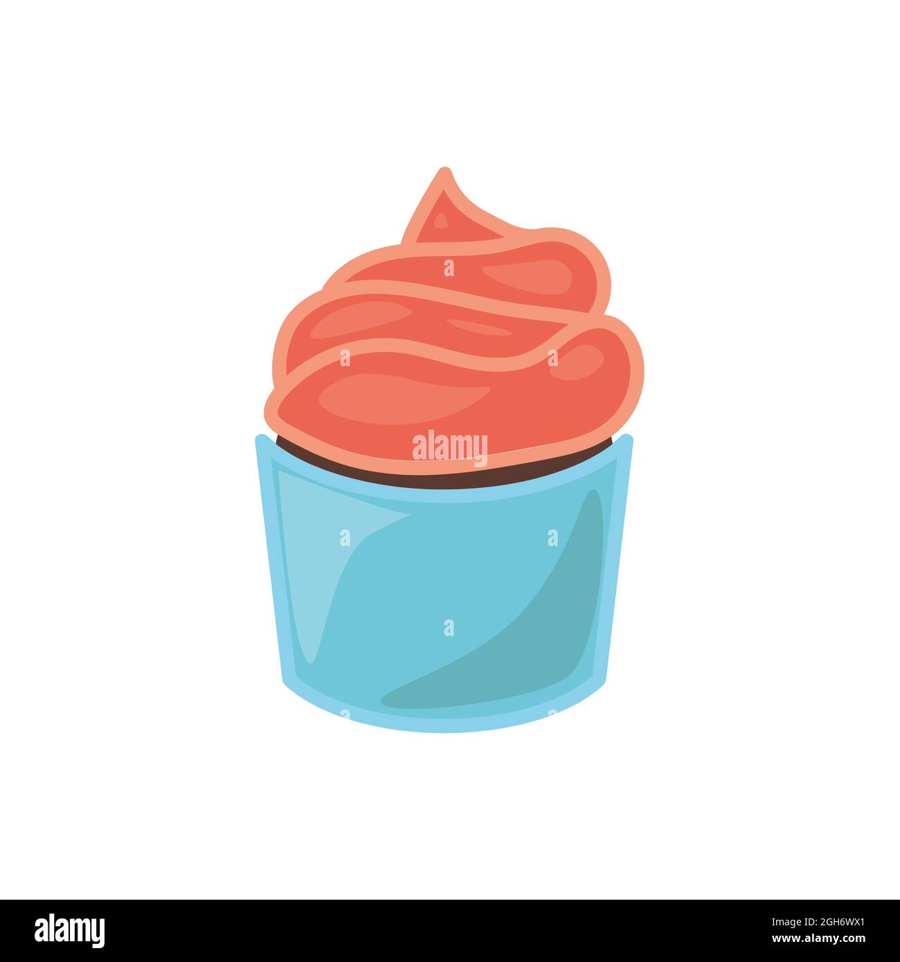 Icône en forme de muffin. Pictogramme pour le Web. Trait. Gâteau de ...