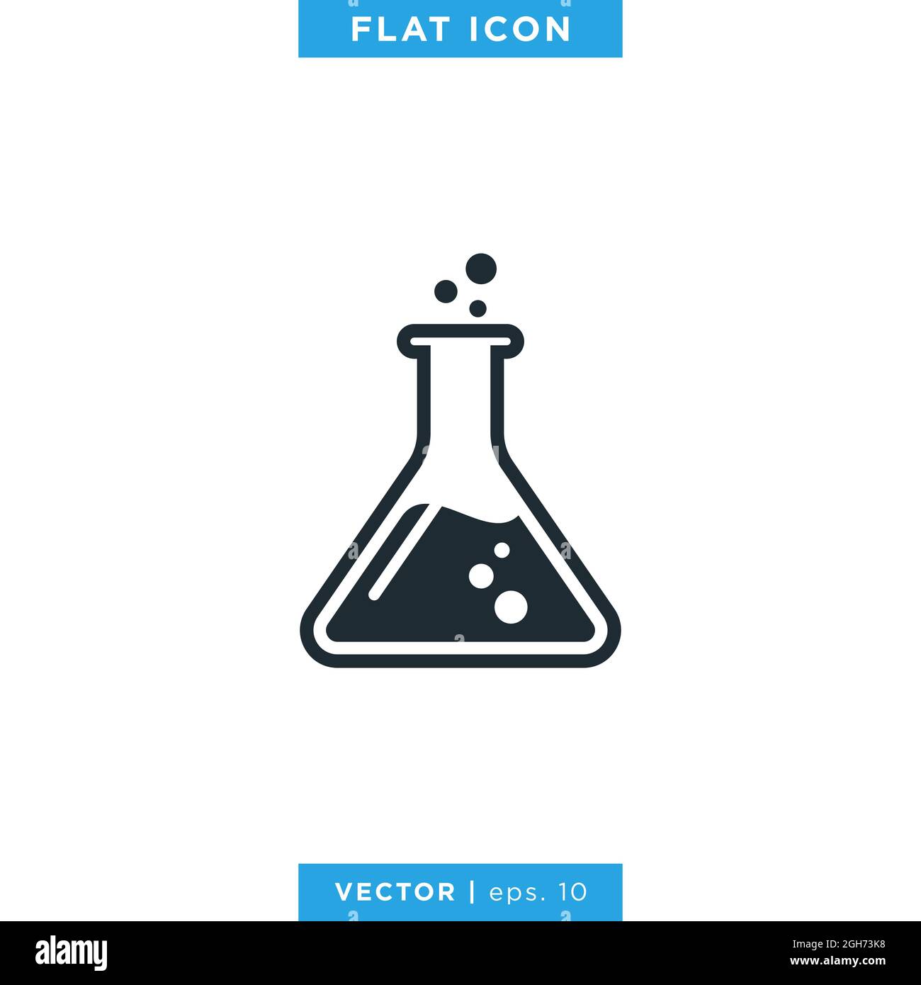 Erlenmeyer logo Banque d'images vectorielles - Alamy