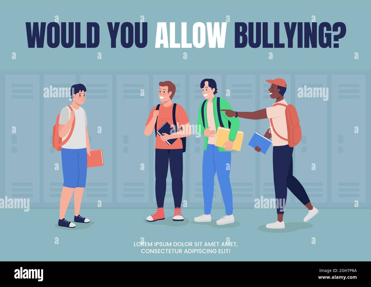 Anti bullying poster Banque de photographies et d’images à haute ...