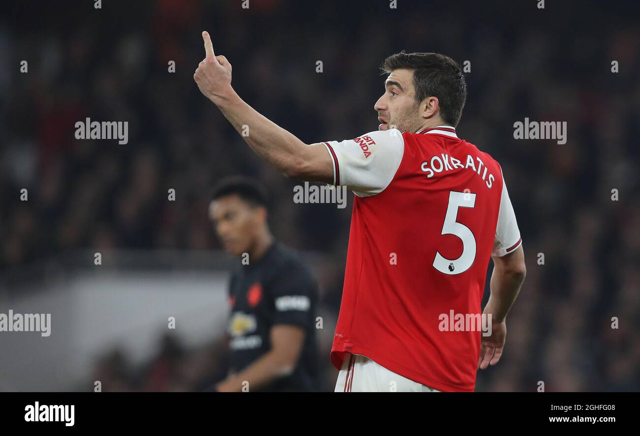 ArsenalÕs Sokratis Papastathopoulos lors du match de la Premier League ...