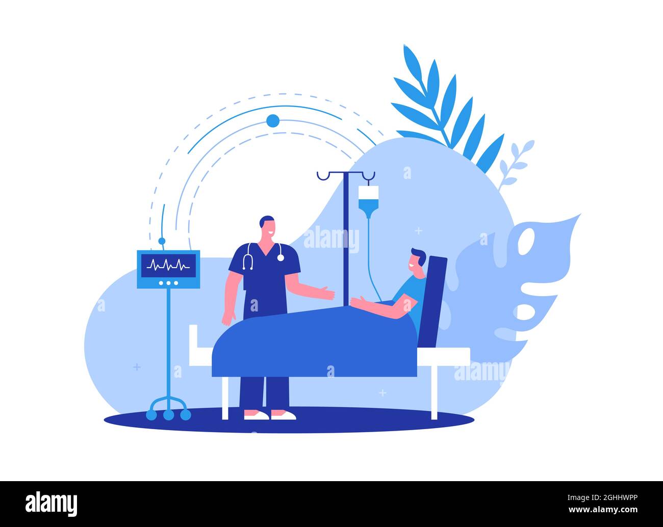 Concept d'illustration de soins médicaux dans un style moderne de ...
