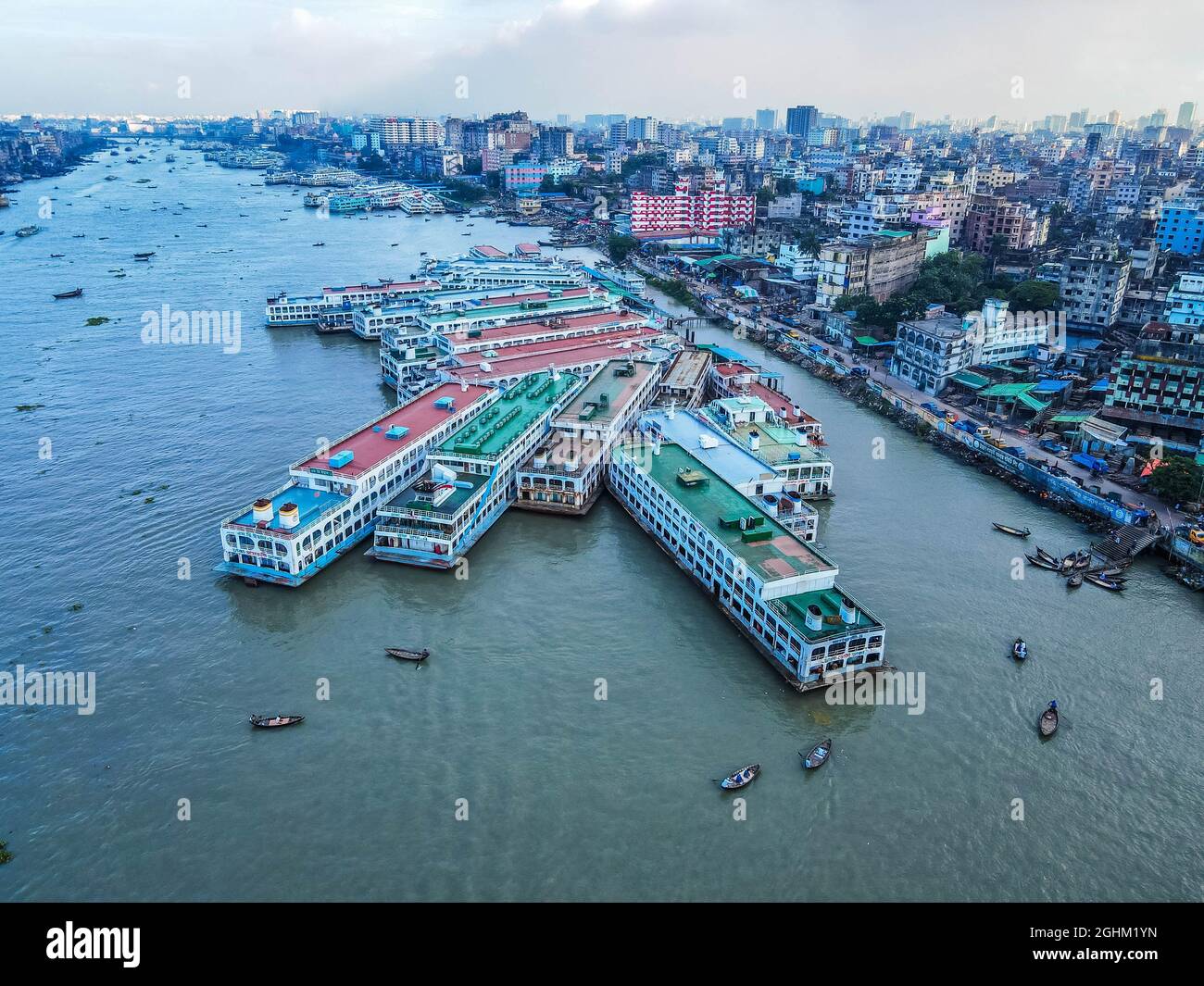 Dhaka, Dhaka, Bangladesh. 7 septembre 2021. Dhaka River Port est le ...
