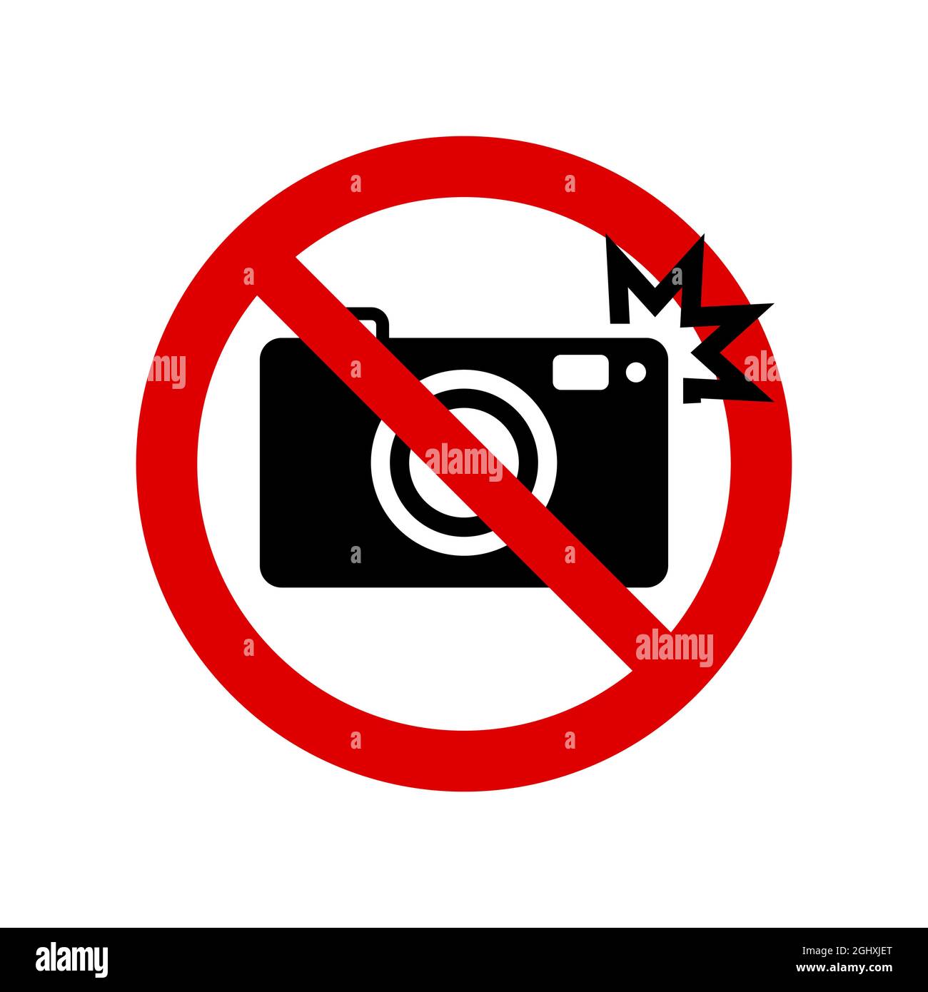 Aucun signe d'interdiction de flashage. Aucun symbole, ne pas signer ...