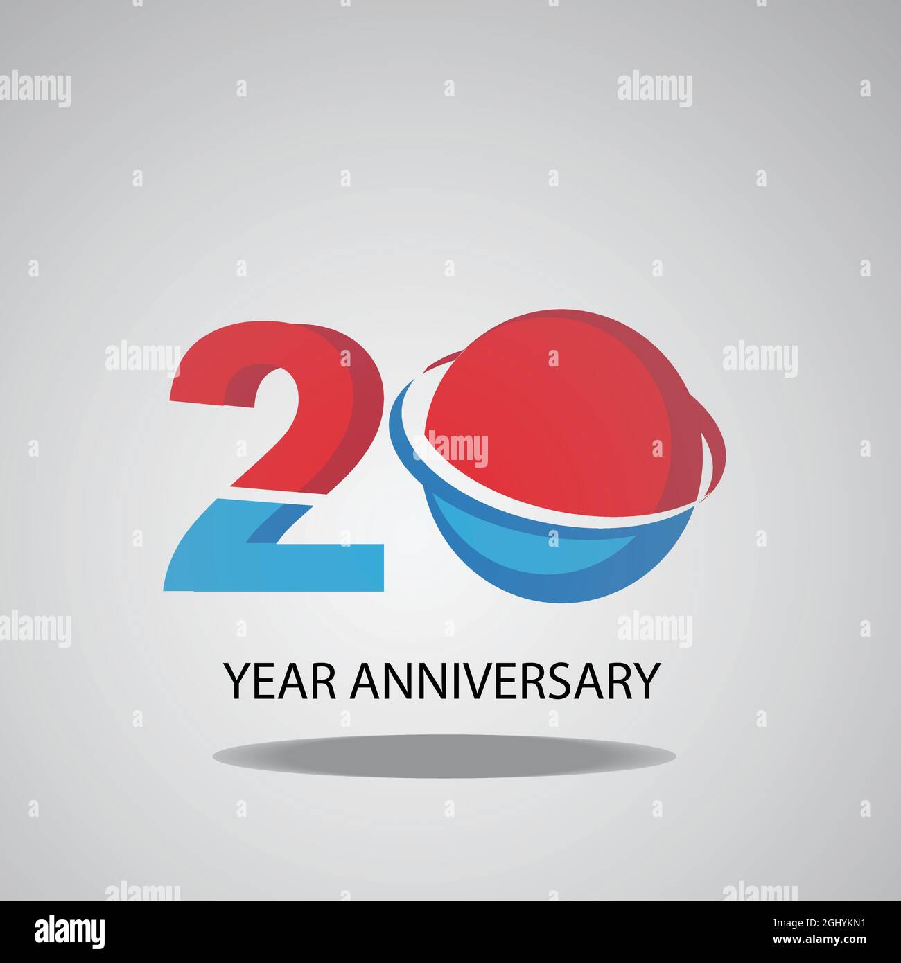 Illustration de la conception du modèle vectoriel du logo anniversaire ...