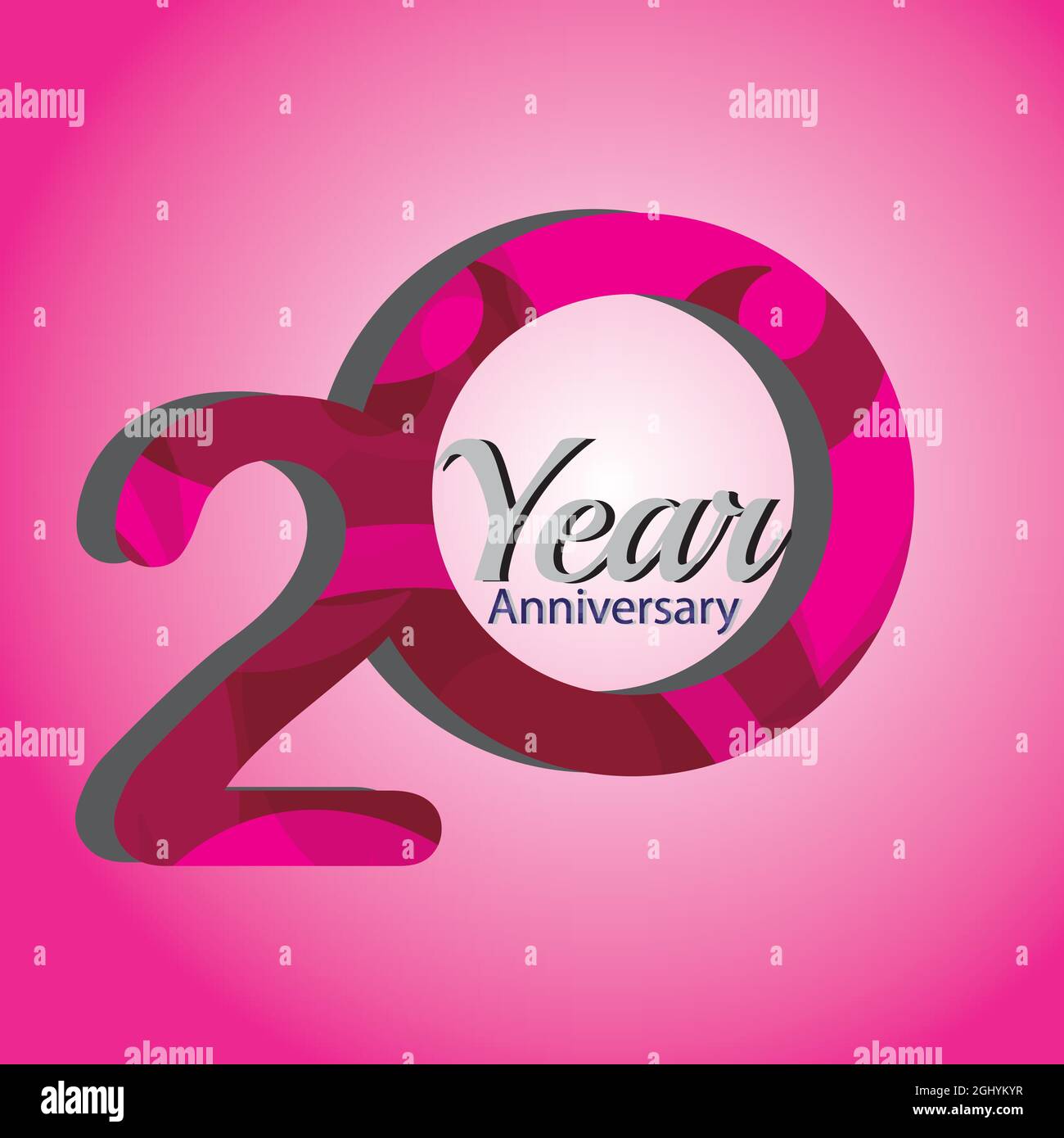 Illustration de la conception du modèle vectoriel du logo anniversaire ...