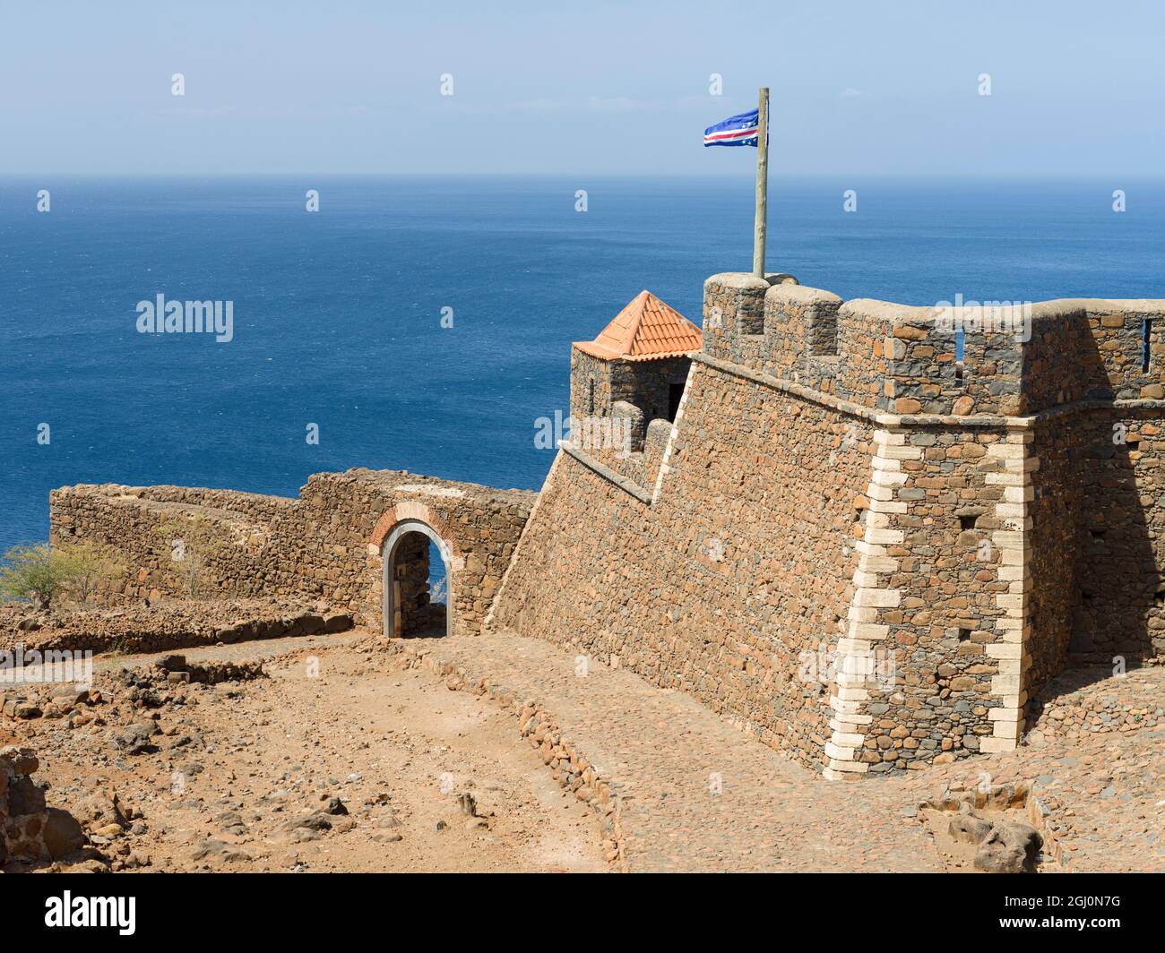 Forteresse forte Real de Sao Filipe. Cidade Velha, centre historique de ...