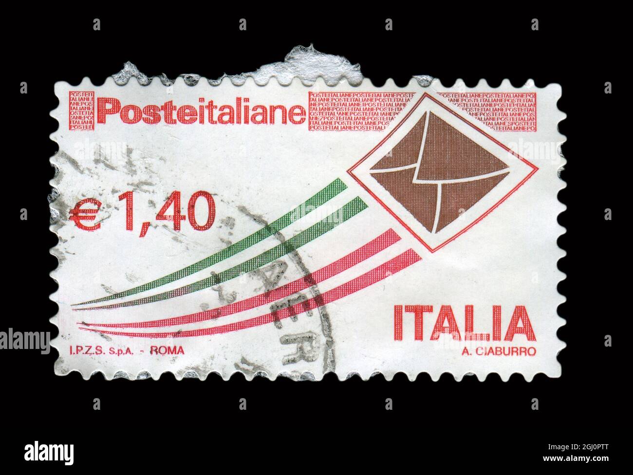 Timbre poste italie 1euro Banque de photographies et d’images à haute ...