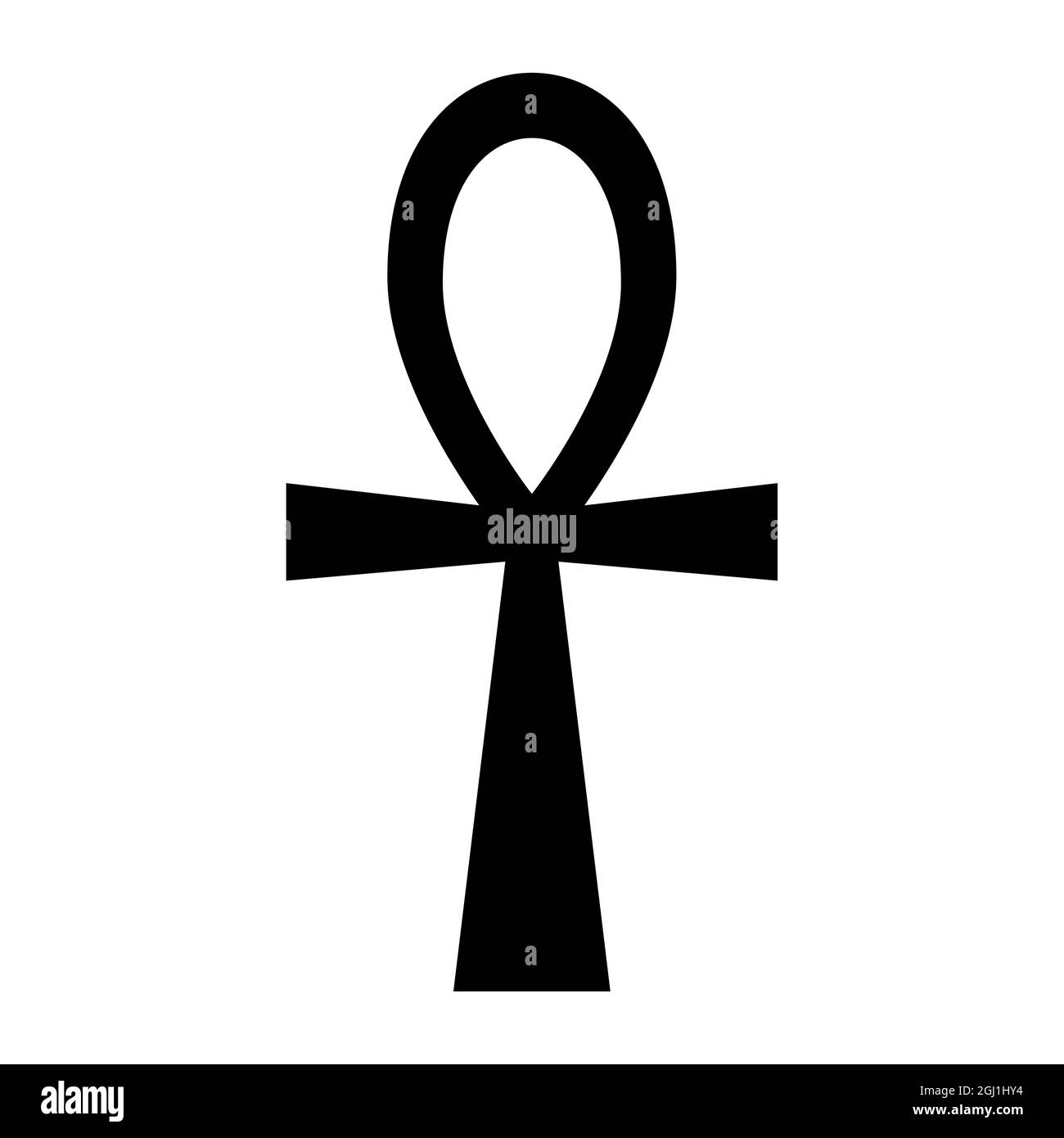 Ankh ou clé de vie. Symbole hiéroglyphique égyptien de la vie. Icône ...